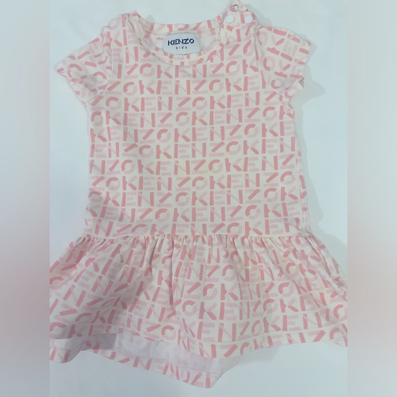 Kenzo | Dresses | Kenzo Kids Logo All Over Tshirt Dress 2month | Poshmark